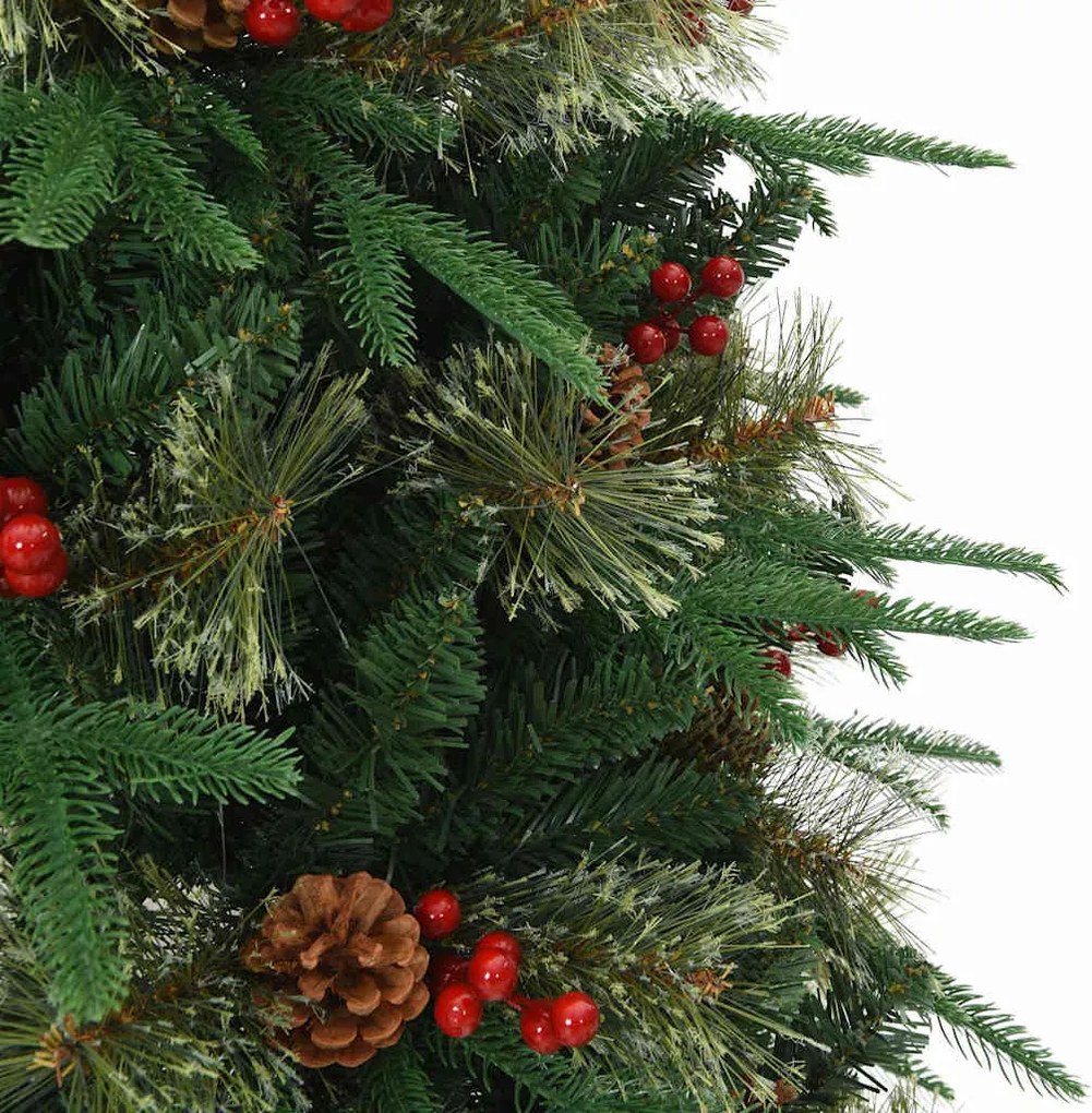 Umělý Skládací Vánoční Strom s stojanem Zelená 150 cm PE a PVC 3397402