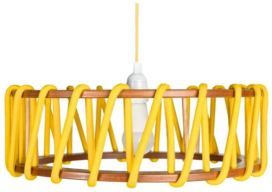 Žluté stropní svítidlo EMKO Macaron, ø 45 cm