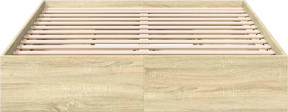 Rám postele se zásuvkami dub sonoma 160x200 cm kompozitní dřevo 3280645