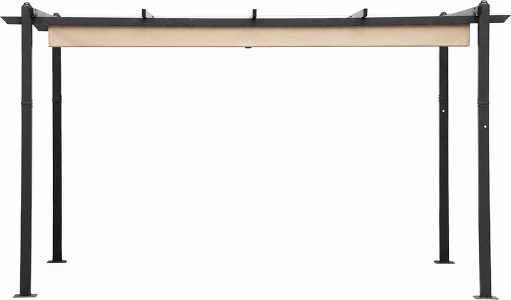 Zahradní pergola s posuvným střešním systémem Zenia 3x4 m béžová