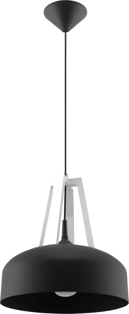 Sollux Lighting Závěsné svítidlo CASCO černé/bílé