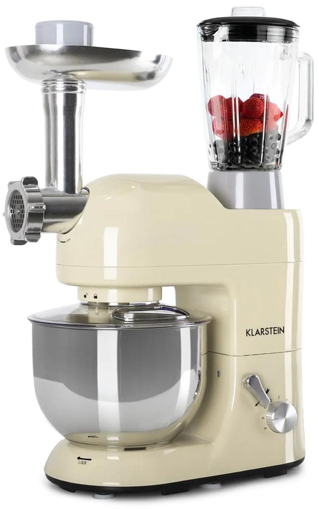 Lucia, kuchyňský robot, mixér, mlýnek, 1800 W, 2,7 HP, 5 l, nerezová ocel, bez BPA