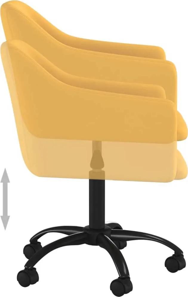 vidaXL Otočné jídelní židle 2 ks samet [331221] Barva: Hnědá