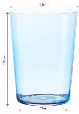 Poháry Tumbler modré 515 ml set 6 ks – 21st Century Glas Lunasol META Glass (322660)