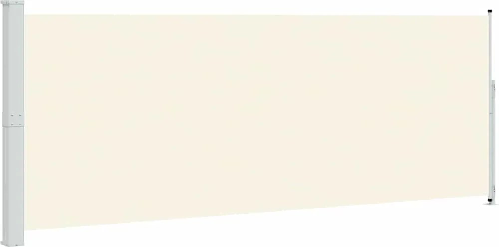 Zatahovací boční markýza 180 x 514 cm krémová 313406