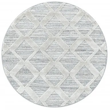 Ayyildiz, Kusový koberec Pisa 4703 Grey kruh, 120x120 (průměr) kruh, šedá, ložnice