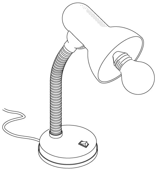 EGLO 9228 - Stolní lampa BASIC 1xE27/40W černá