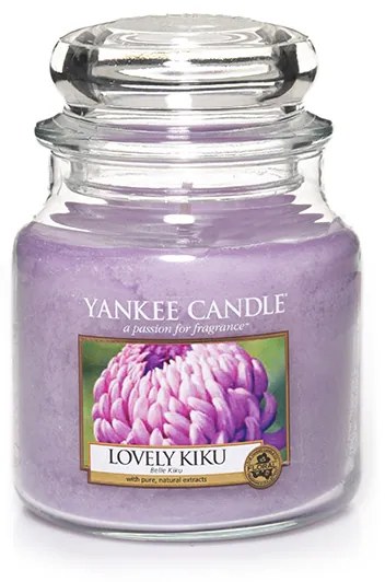 Vonná svíčka Yankee Candle LOVELY KIKU - střední