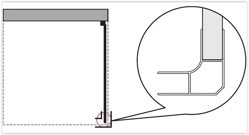 FORTE Sprchová zástěna ANTA FISSA CC BARVA rámu - Bílá, Rozměr A - 80 cm, Výplň - Polystyrol 2,2 mm (acrilico) BSAFI80CCP