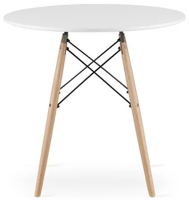 Jídelní stůl TODI 80 cm - buk/bílá