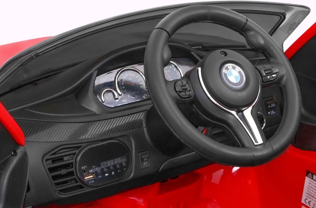 Ramiz Dětské elektrické autíčko BMW X6M - červené SUV + dálkové ovládání