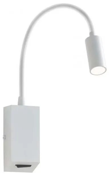 Redo 01-1193 - LED Flexibilní lampička HELLO LED/3W/230V bílá