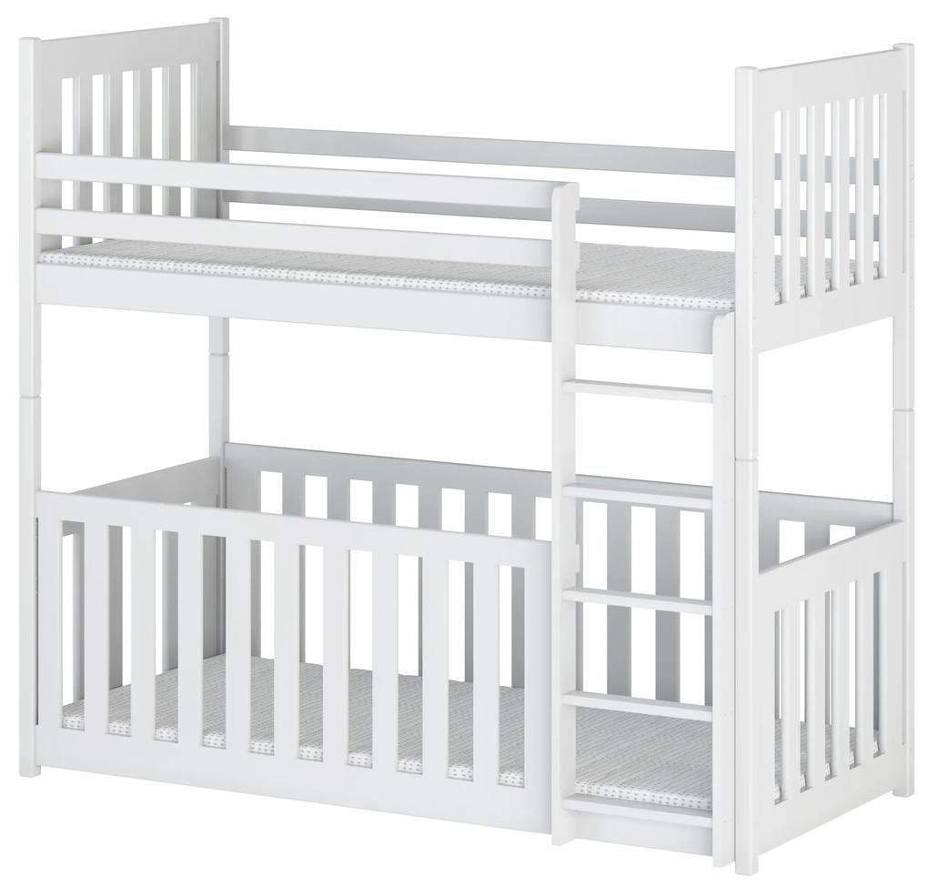 Dětská postel 90 cm Cristine (s roštem a úl. prostorem) (bílá). 1013462