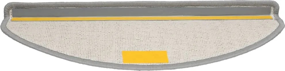 Schodové rohože 20 ks 65 x 21 x 4 cm šedé, půlkulaté, velké 3365845