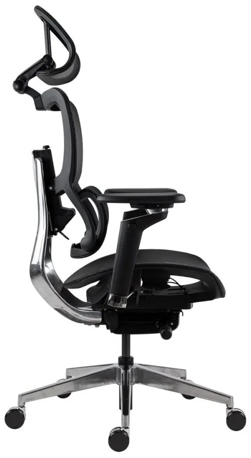 Antares Kancelářská ergonomická židle FIERO — síť, černá, nosnost 150 Kg