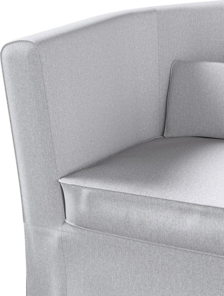 Potah na křeslo IKEA Ektorp Tullsta barva šedá látka pletený vzor
