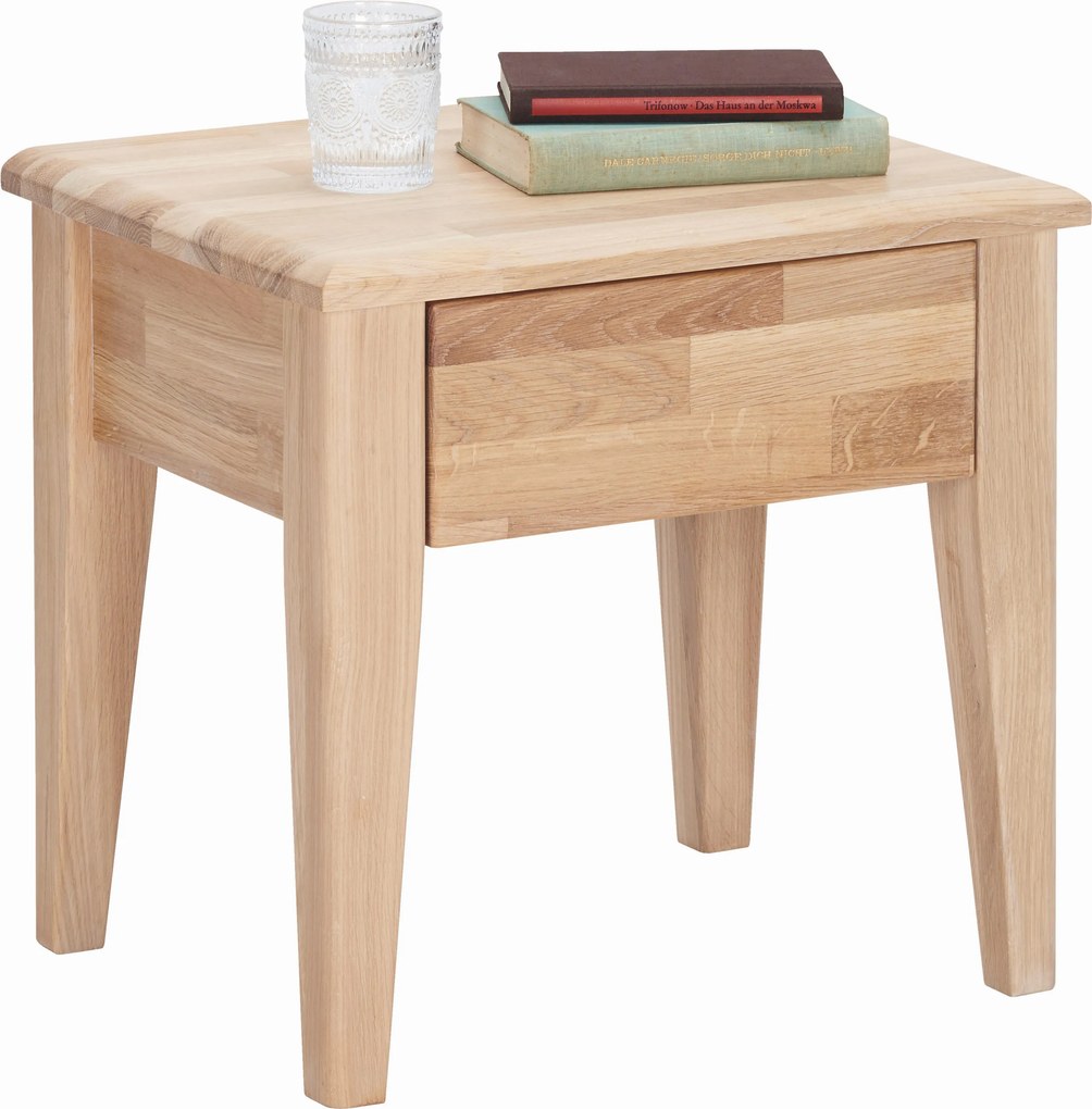 XXXLutz NOČNÍ STOLEK, divoký dub, barvy dubu, 50/48/40 cm Linea Natura - 000844002103