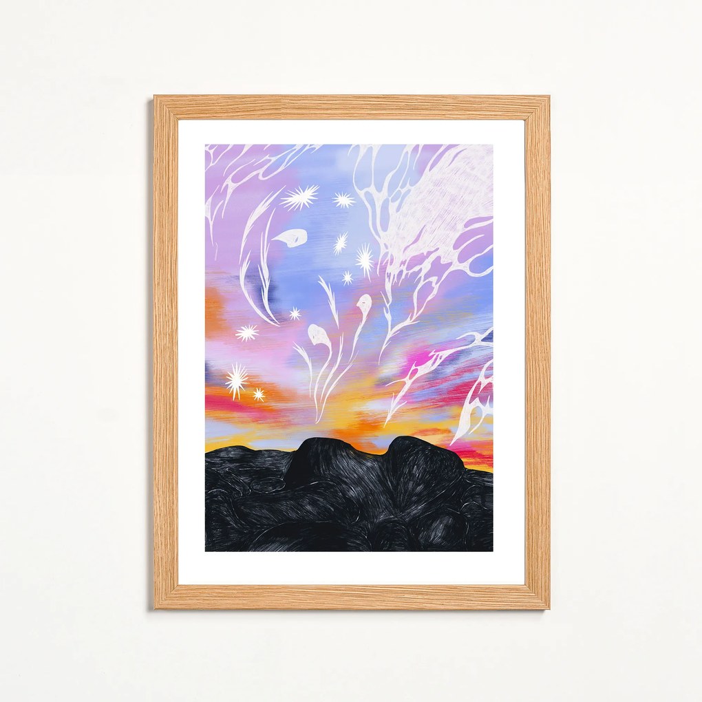Martu Hlavajová | Memento Mori Rám: Dubový, Velikost: 60 x 40 cm
