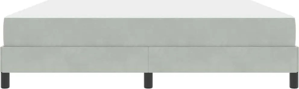 Postel s boxspringem s matrací Světle šedá 180 x 200 cm textil 3398707