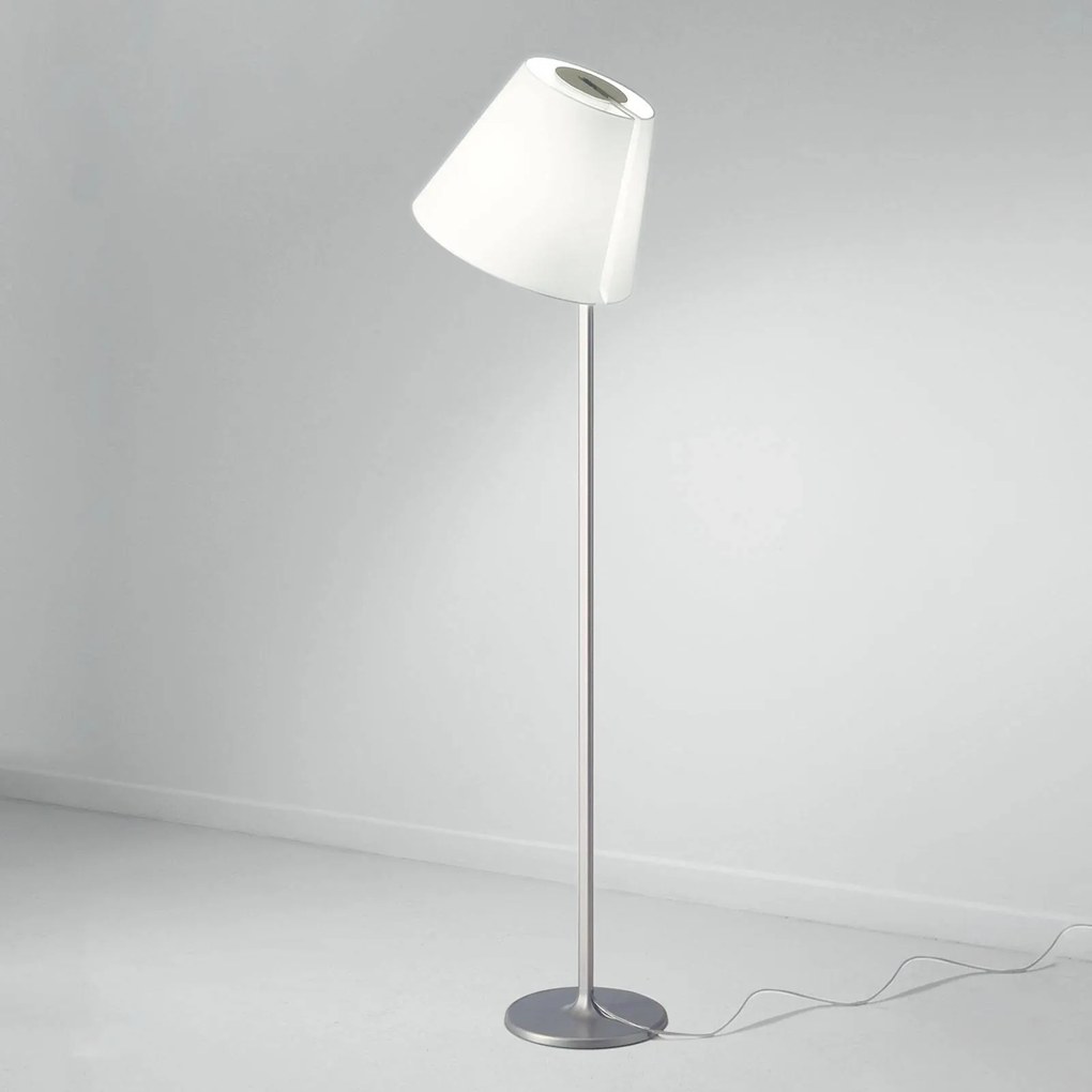 Artemide Melampo stojací lampa, 163 cm, šedá