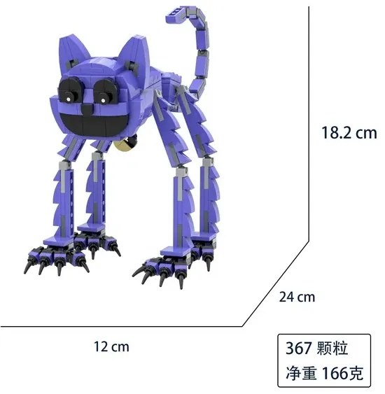 Poppy Playtime Smiling Critters stavebnice - ještě strašidelnější Barva: 12