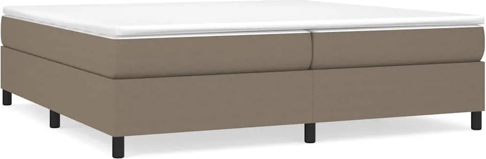 Box spring postel s matrací taupe 200x200 cm textil 3144451