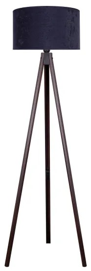 Brilagi - Stojací lampa VELVET 1xE27/60W/230V wenge/modrá