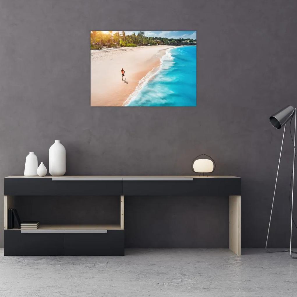 Obraz - Plážový běh (70x50 cm)