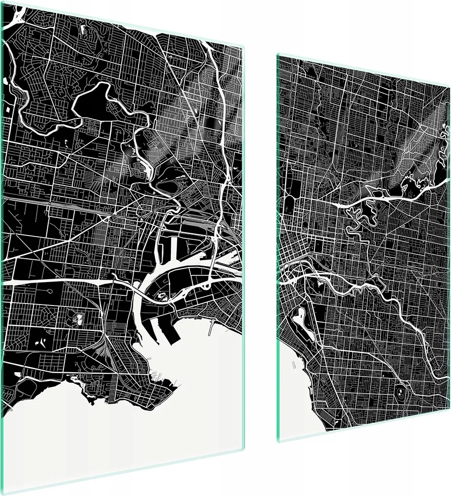 Skleněná ochranná deska na sporák 75x52 Tvrzená mapa Indukce 7v1