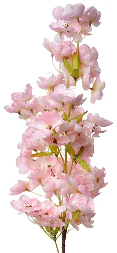 Dekorace umělá květina s růžovými květy - 16*8*98 cm