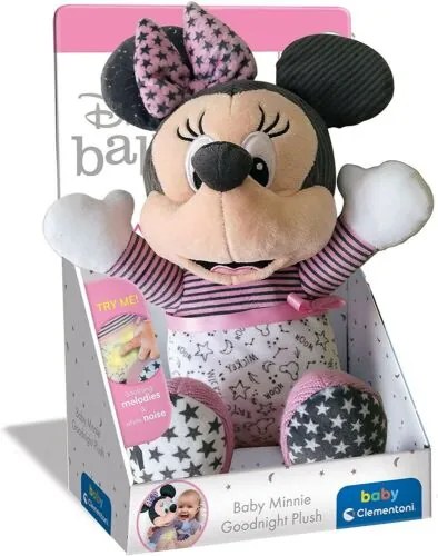Baby Clementoni - Minnie - Plyšový svítící usínáček MINNIE