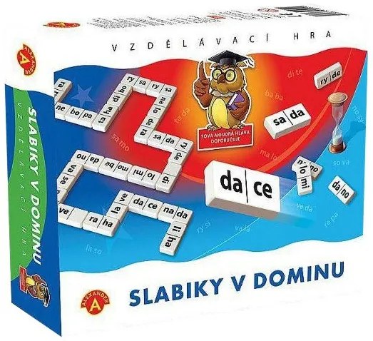 ALEXANDER Hra vzdělávací Slabiky v dominu *SPOLEČENSKÉ HRY* 29000410
