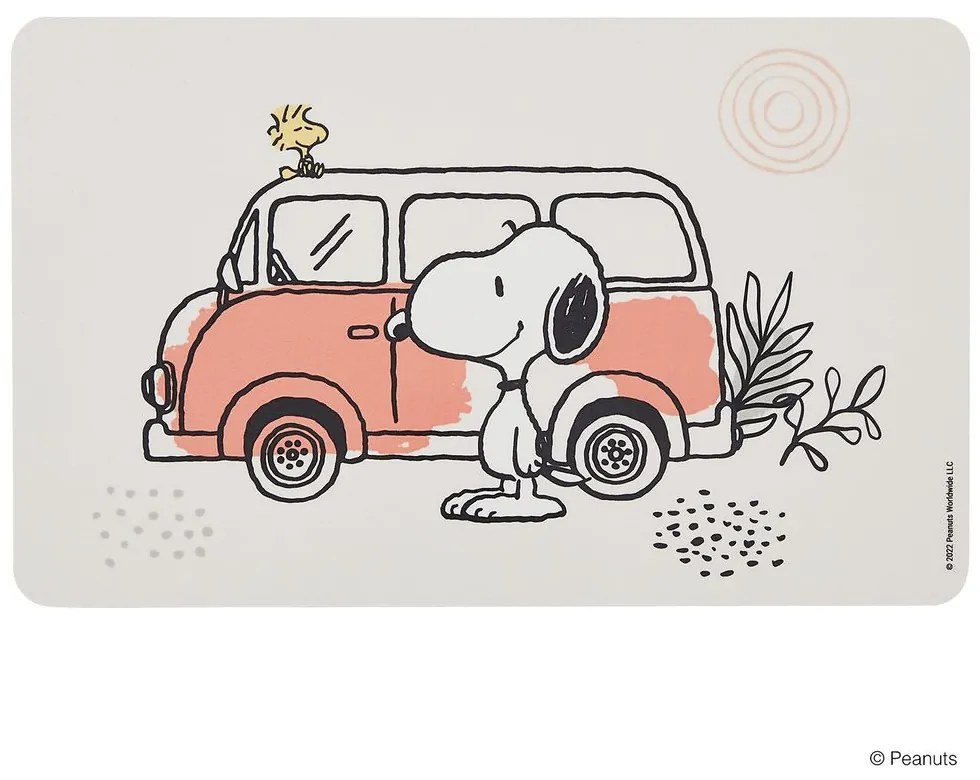 PEANUTS Snídaňové prkénko Snoopy a autobus