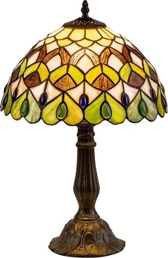 Brilagi - Tiffany vitrážová stolní lampa MARGARET 1xE27/40W/230V