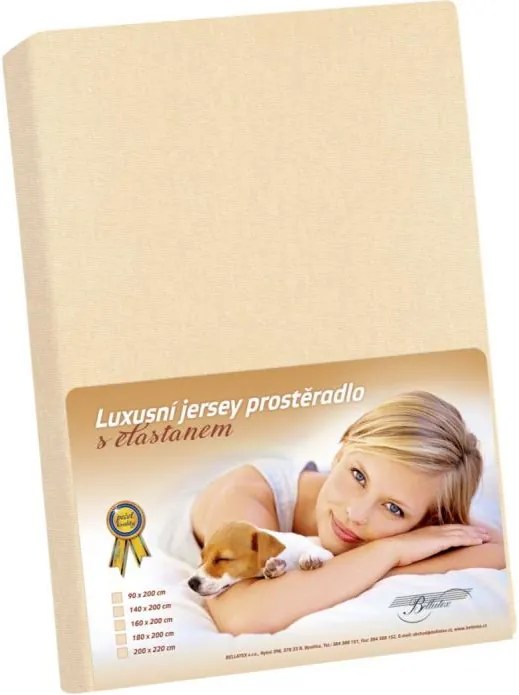 Bellatex Jersey LUX Béžová 200x220 cm
