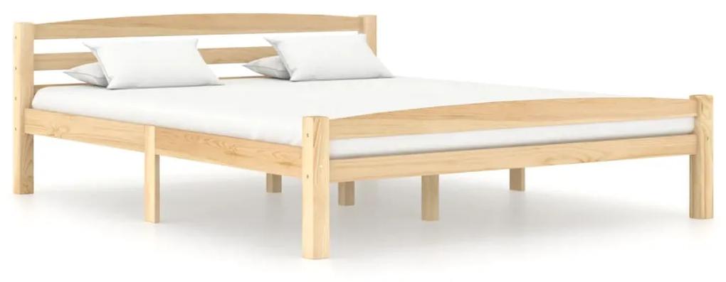 Rám postele masivní borové dřevo 160 x 200 cm,  322065 HangarStore.cz