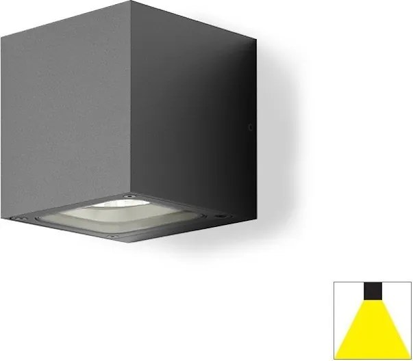 LED2 5132234D LED2 Venkovní nástěnné svítidlo TOMY 1, A DALI/PUSH 4,5W 3000K antracit - LED2 Lighting