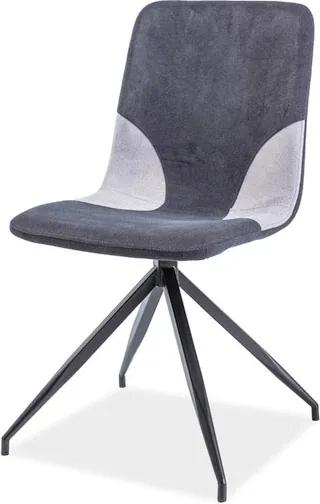 Casarredo Jídelní čalouněná židle ENRICO šedá