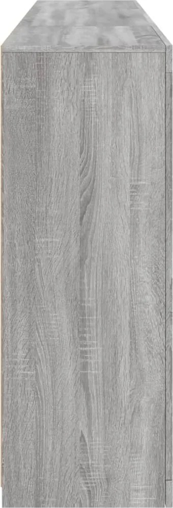 Příborník s LED osvětlením šedý sonoma 202 x 37 x 100 cm 3209189