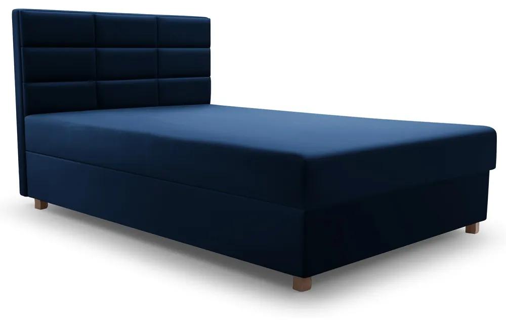 IDZ Čalouněná postel PIANO 120 x 200 cm Barva látky: BLUE VELVET 78