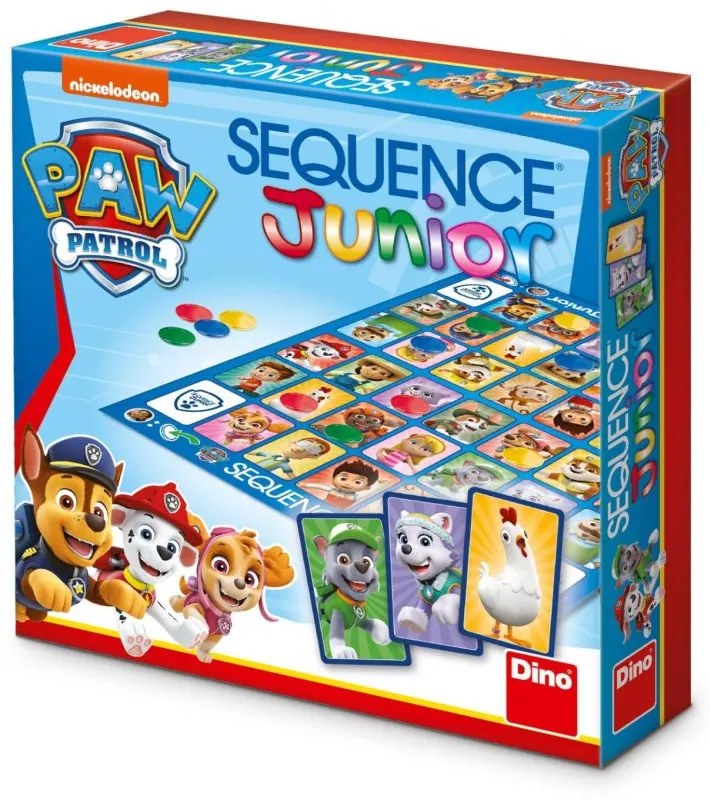 Dino Sequence Junior Tlapková patrola/Paw patrol společenská hra