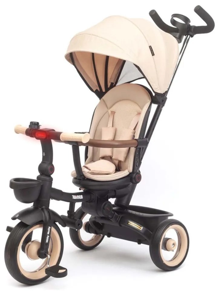 Luxusní dětská tříkolka s osvětlením Milly Mally Twinkle beige