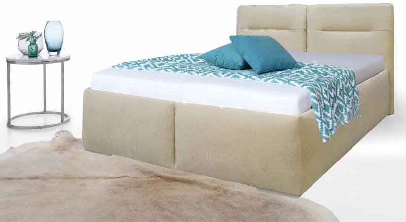 LOUISIANA čalouněná postel 180 cm, béžová