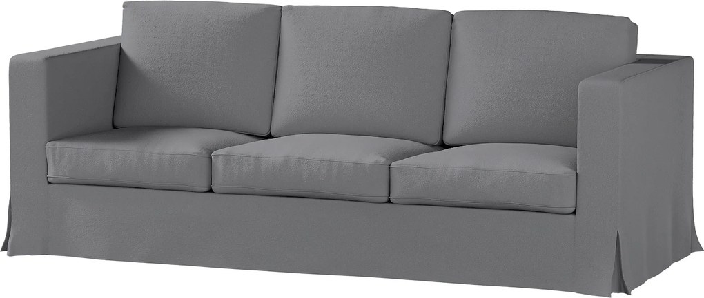 Potah na pohovku IKEA Karlanda 3-místná nerozkládací, dlouhý barva šedá látka pletený vzor
