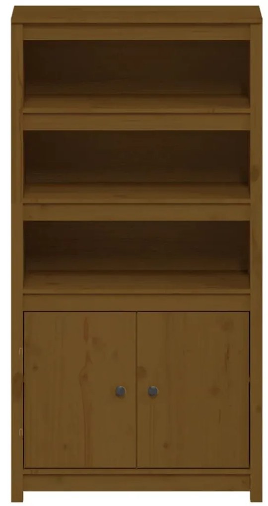 Skříň highboard medově hnědá 80 x 35 x 154 cm masivní borovice,  823522