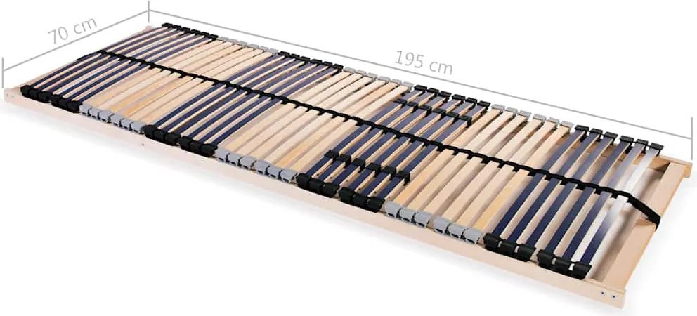 Lamelové rošty do postele 2 ks 42 lamel 7 zón 70 x 200 cm 3051420
