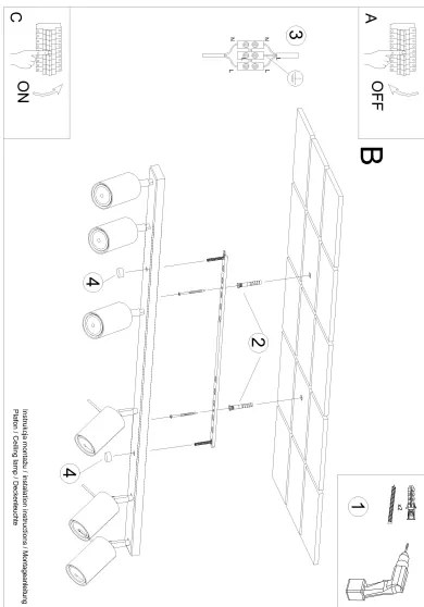 Brilagi -  LED Bodové svítidlo ASMUS 6xGU10/7W/230V bílá
