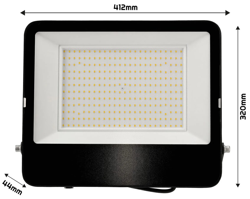 BERGE LED reflektor HEROS - 200W - IP65 - neutrální bílá