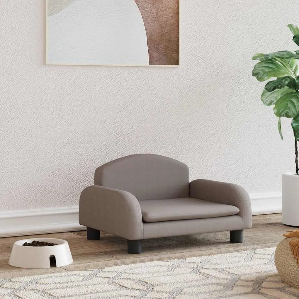 Pelíšek pro psy taupe 50 x 40 x 30 cm textil 171974