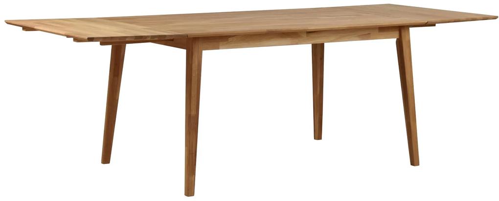 Přírodní olejovaný dubový rozkládací jídelní stůl Rowico Sundin, 140/190/240 cm